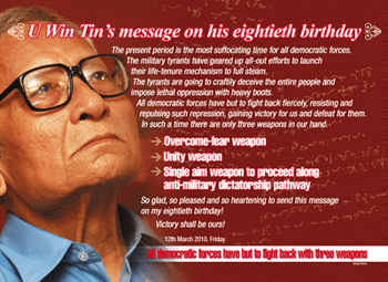 Defiant Win Tin Celebrates 80th Birthday